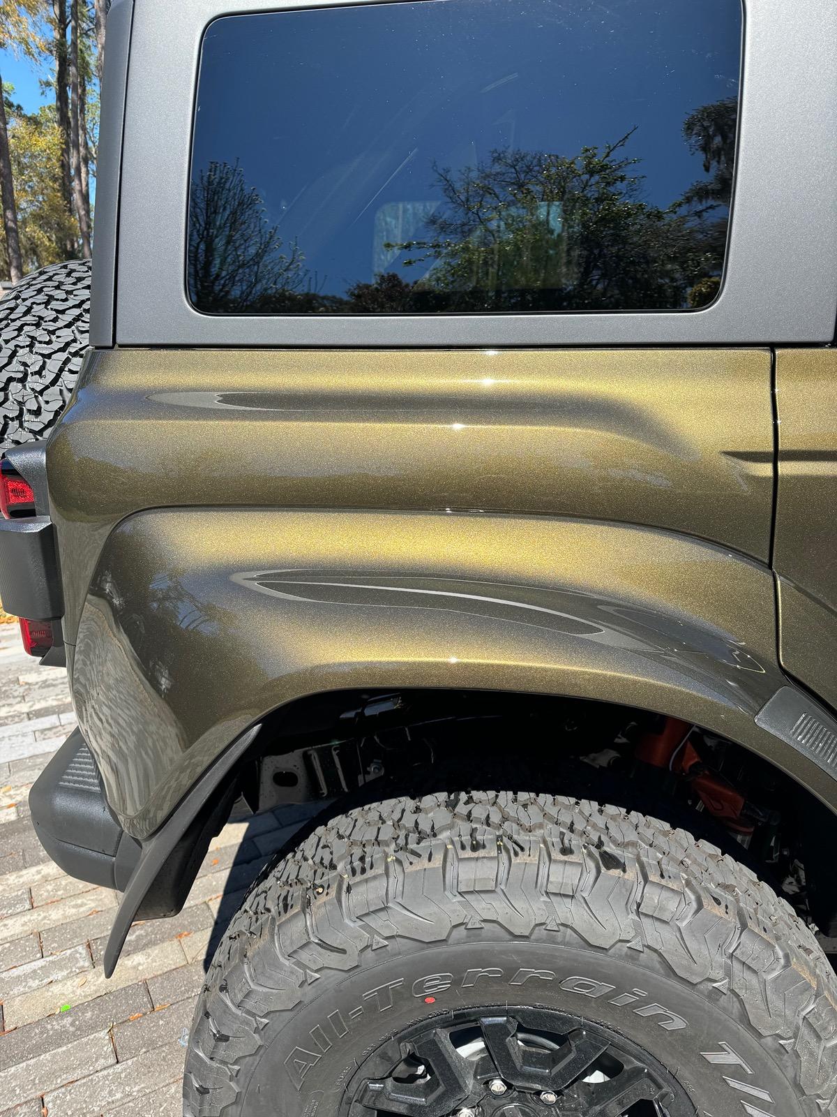 Shelter Green 2024 Bronco Raptor in garage. | Bronco6G - 2021+ Ford ...