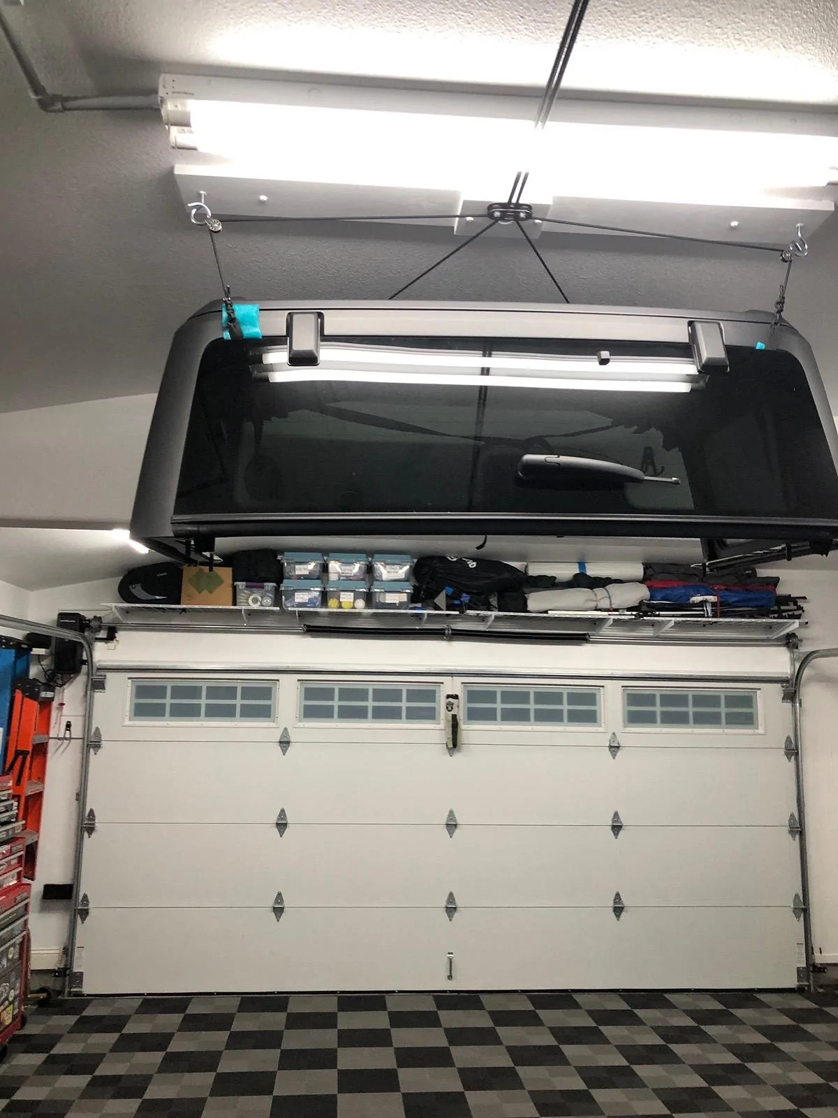 My DIY Homemade Hard Top Lift Ceiling Winch System | Page 3 | Bronco6G ...