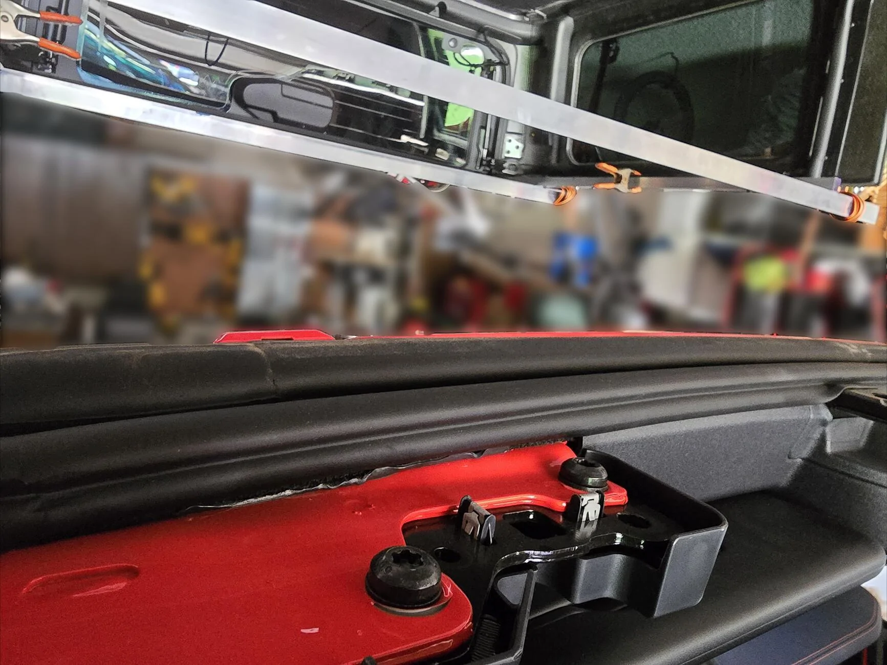 Paint chipping under bolts for hard top mounting points | Bronco6G ...