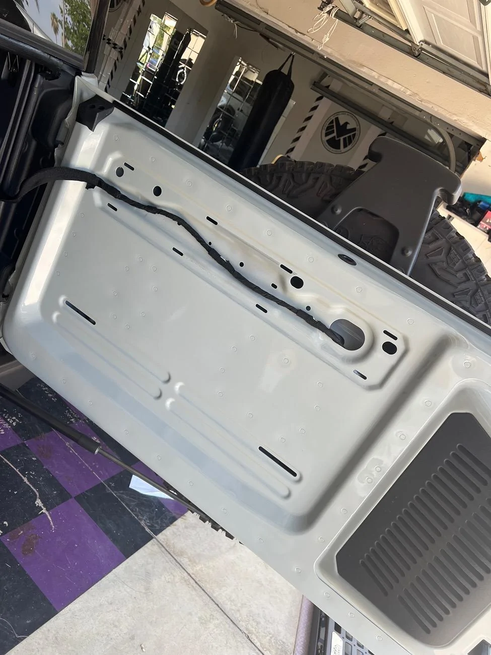 Installed slide out tailgate and Broaddict tailgate table | Bronco6G ...