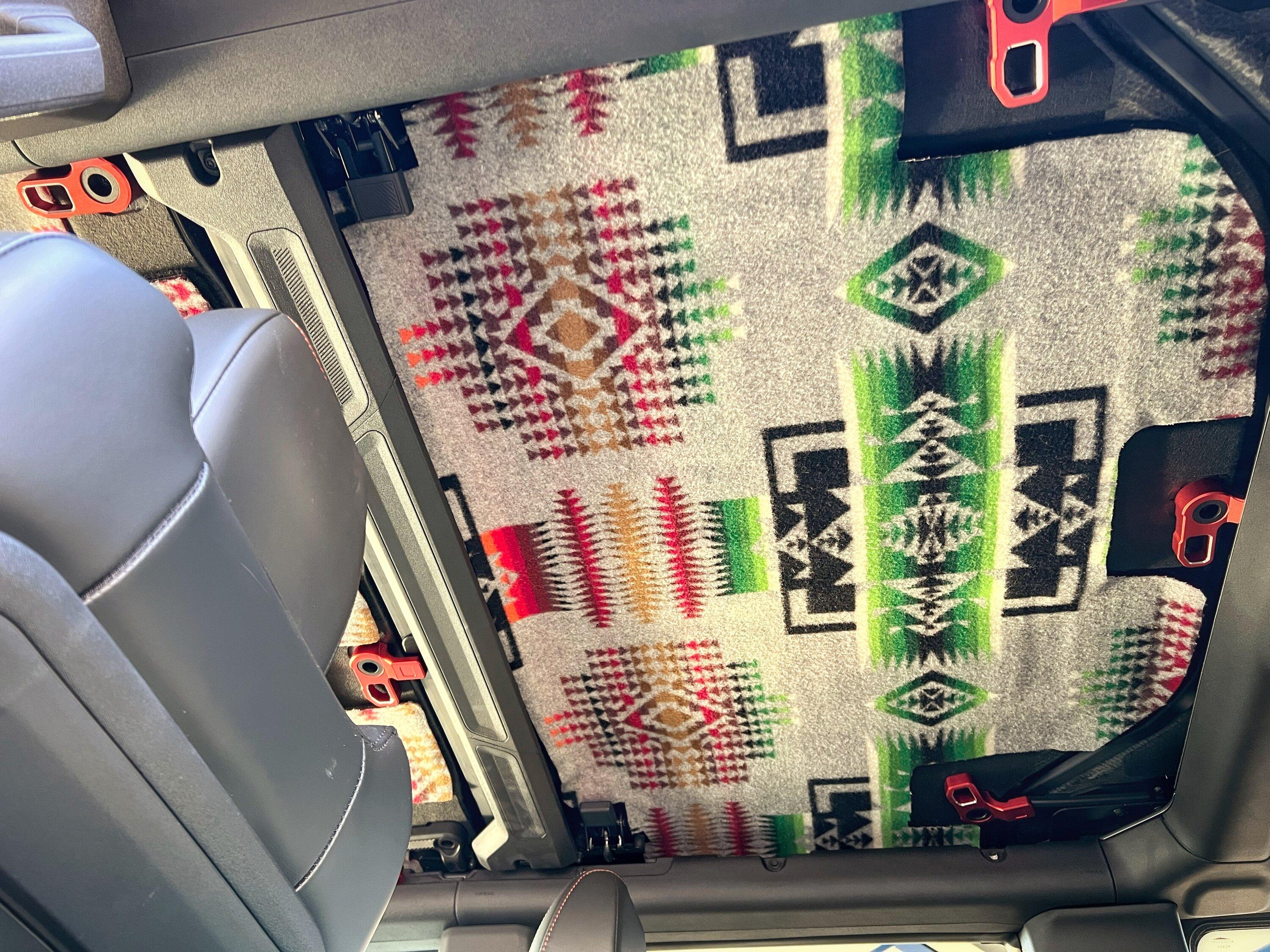 Pendleton Blanket Repurposed as Hardtop Liner | Bronco6G - 2021+ Ford ...