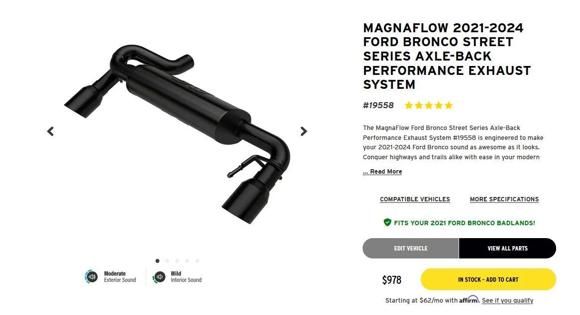 Bronco Best Exhaust Mpg