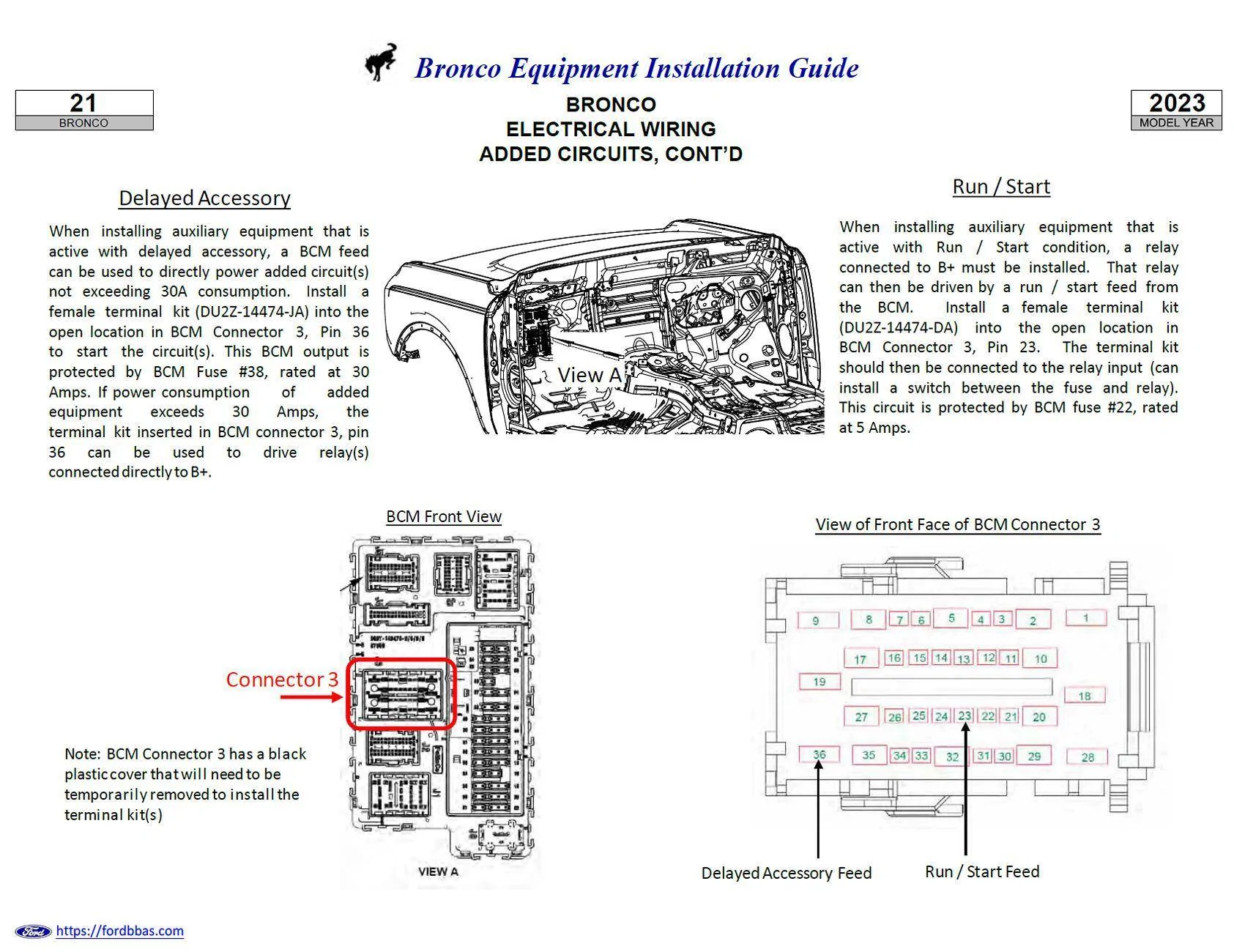 Ford Underbody Illumination Courtesy Light Kit Install Fix | Bronco6G ...