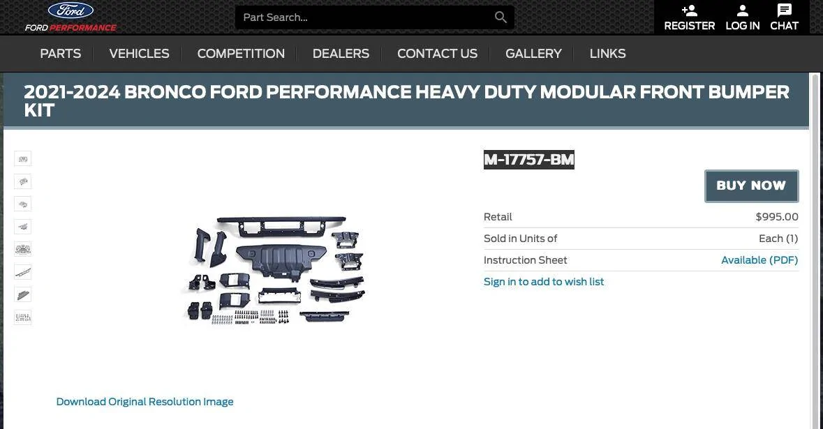 HD Modular Bumper now available from Ford Performance Parts | Bronco6G ...