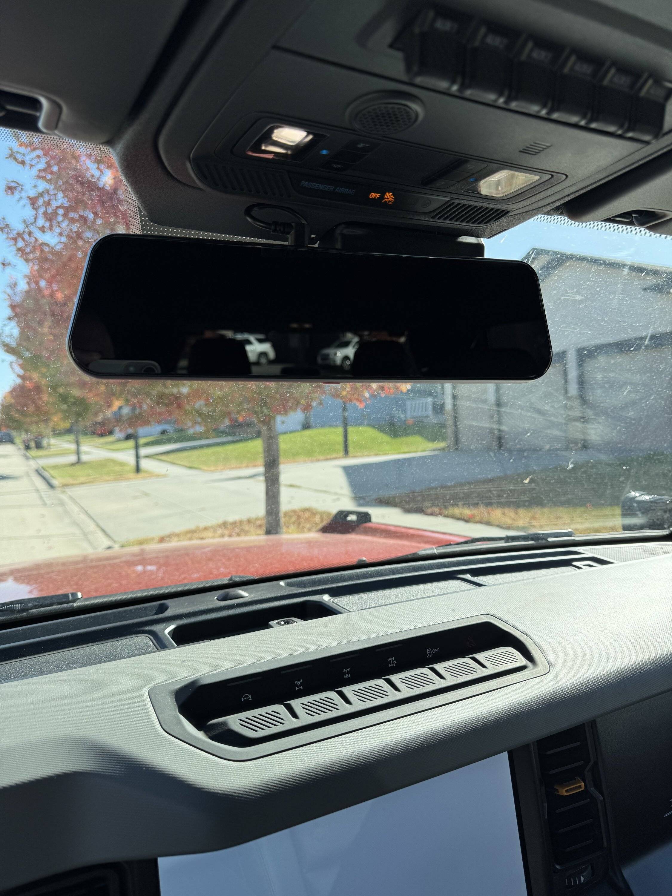 Wolfbox G900 Pro DashCam with the rear camera installed as a Front ...
