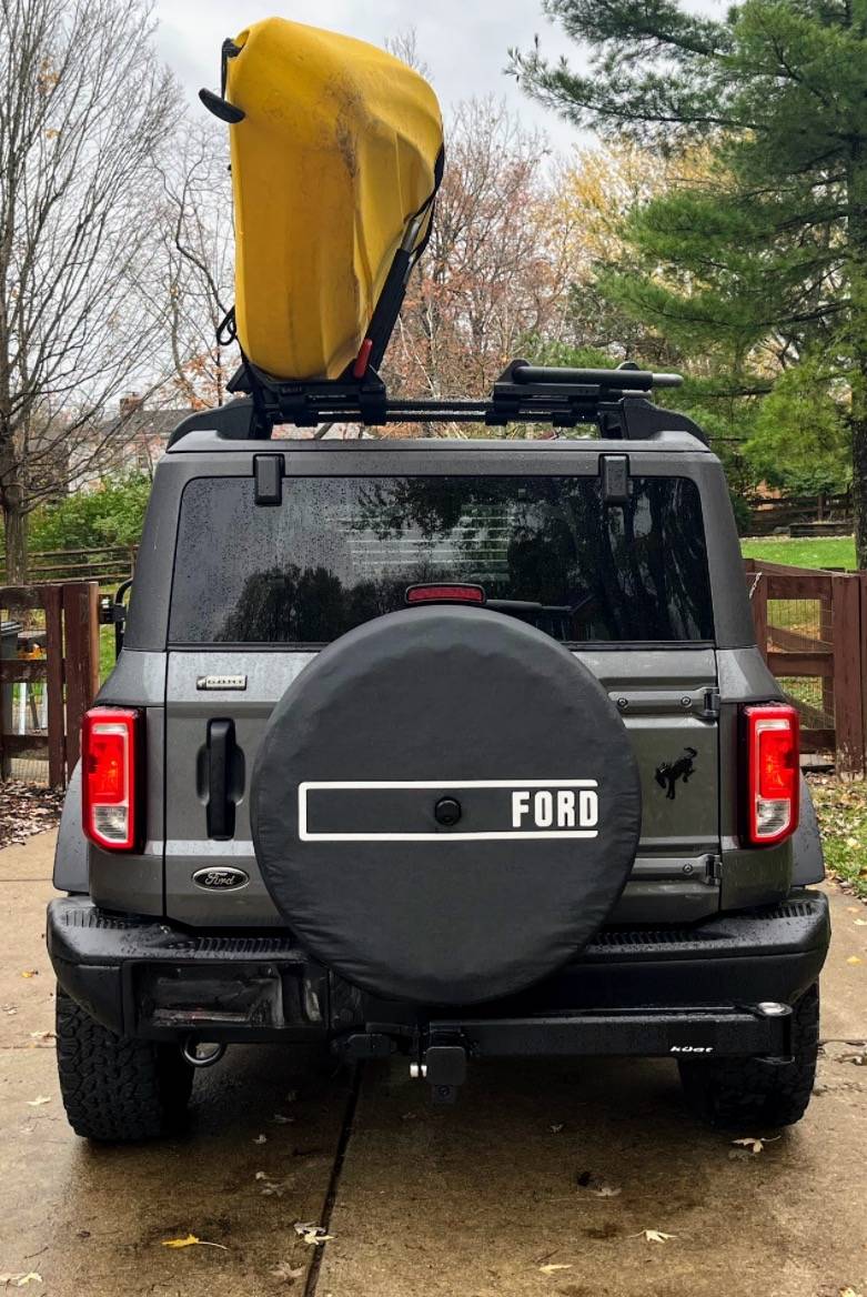 Kayak Setup with 1/2 Rack (Broaddict) & Yakima JayLow Carriers ...
