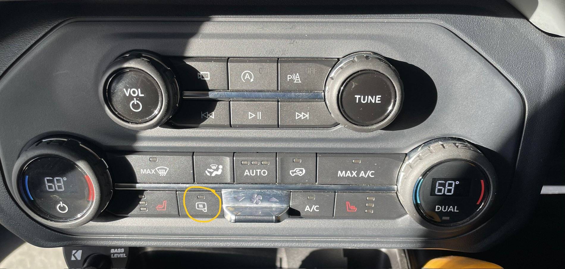HVAC Button Differences – Rear Defroster vs. Mirror Heater? | Bronco6G ...
