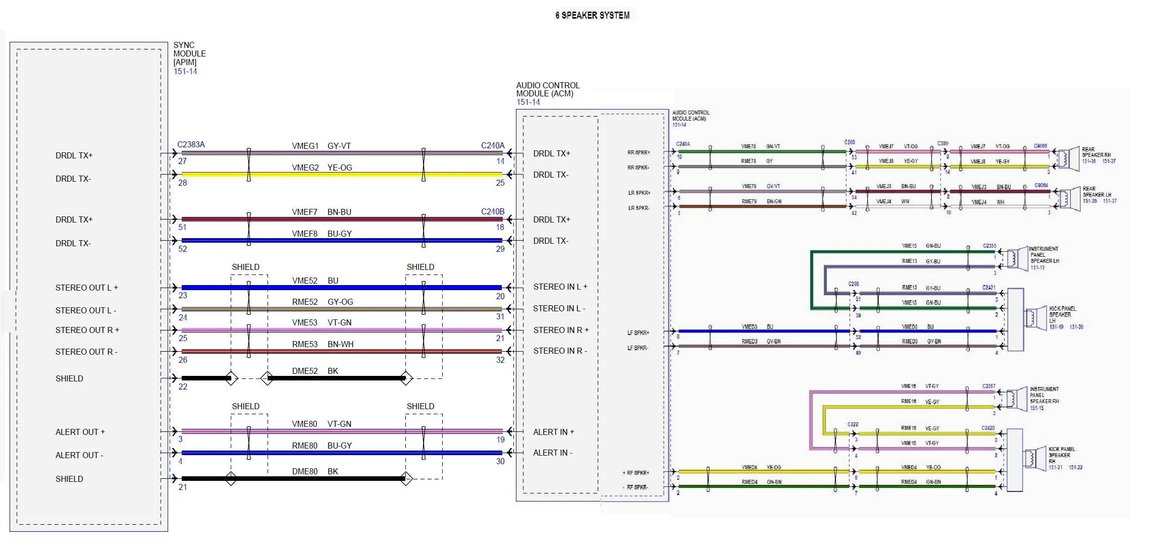 Sync (APM) Output to Audio Control Module (ACM) | Bronco6G - 2021+ Ford ...