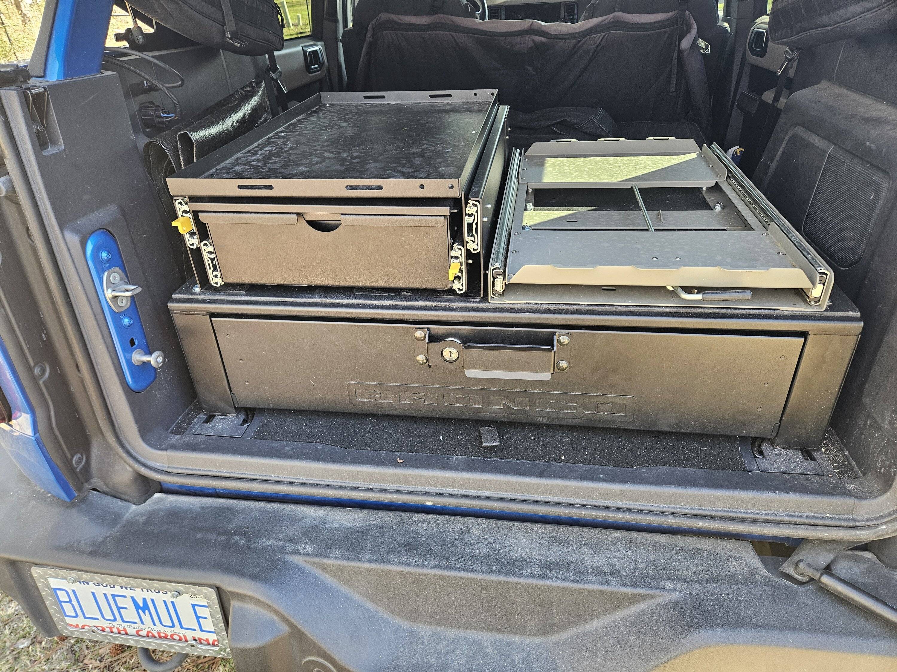 Fridge slide and cargo drawer installed | Bronco6G - 2021+ Ford Bronco ...