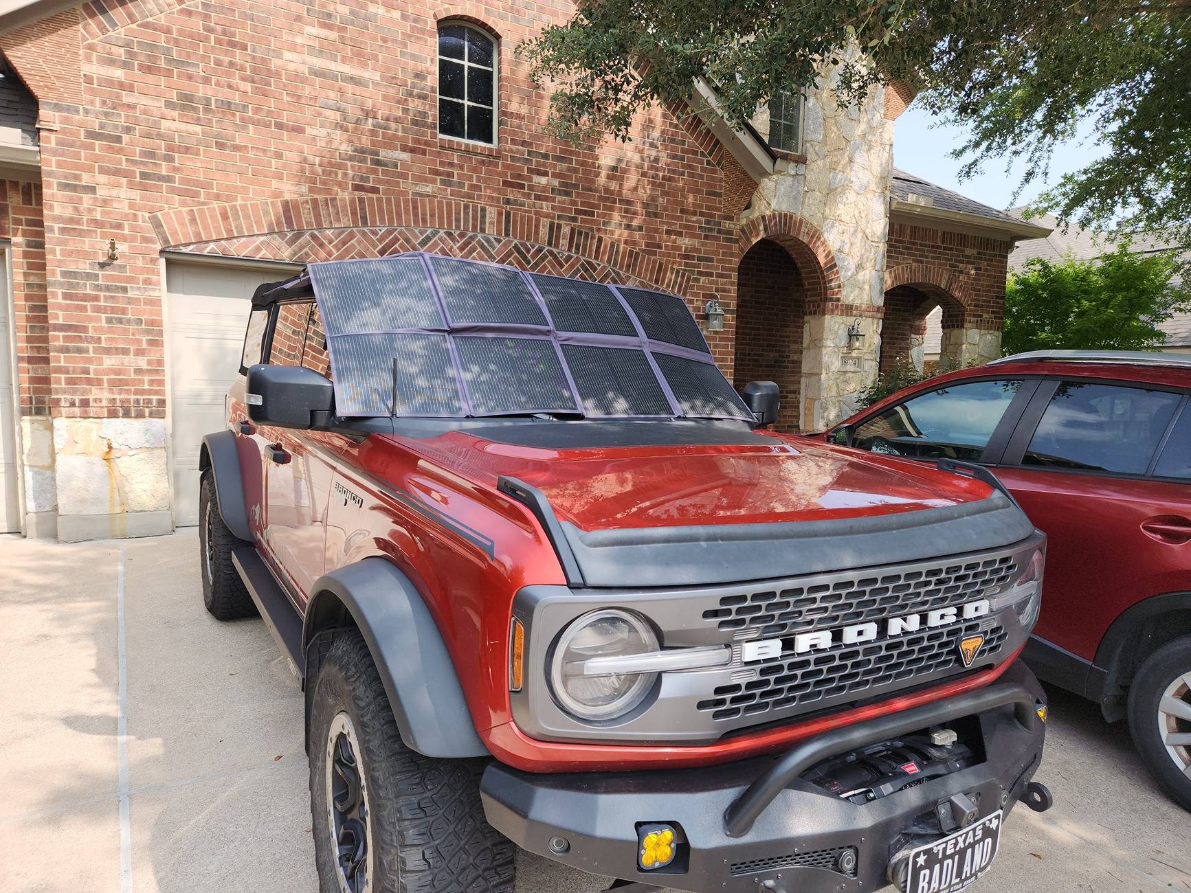 Check out my 400 w solar blanket from Renogy. Using it as a sunshade | Bronco6G - 2021+ Ford ...