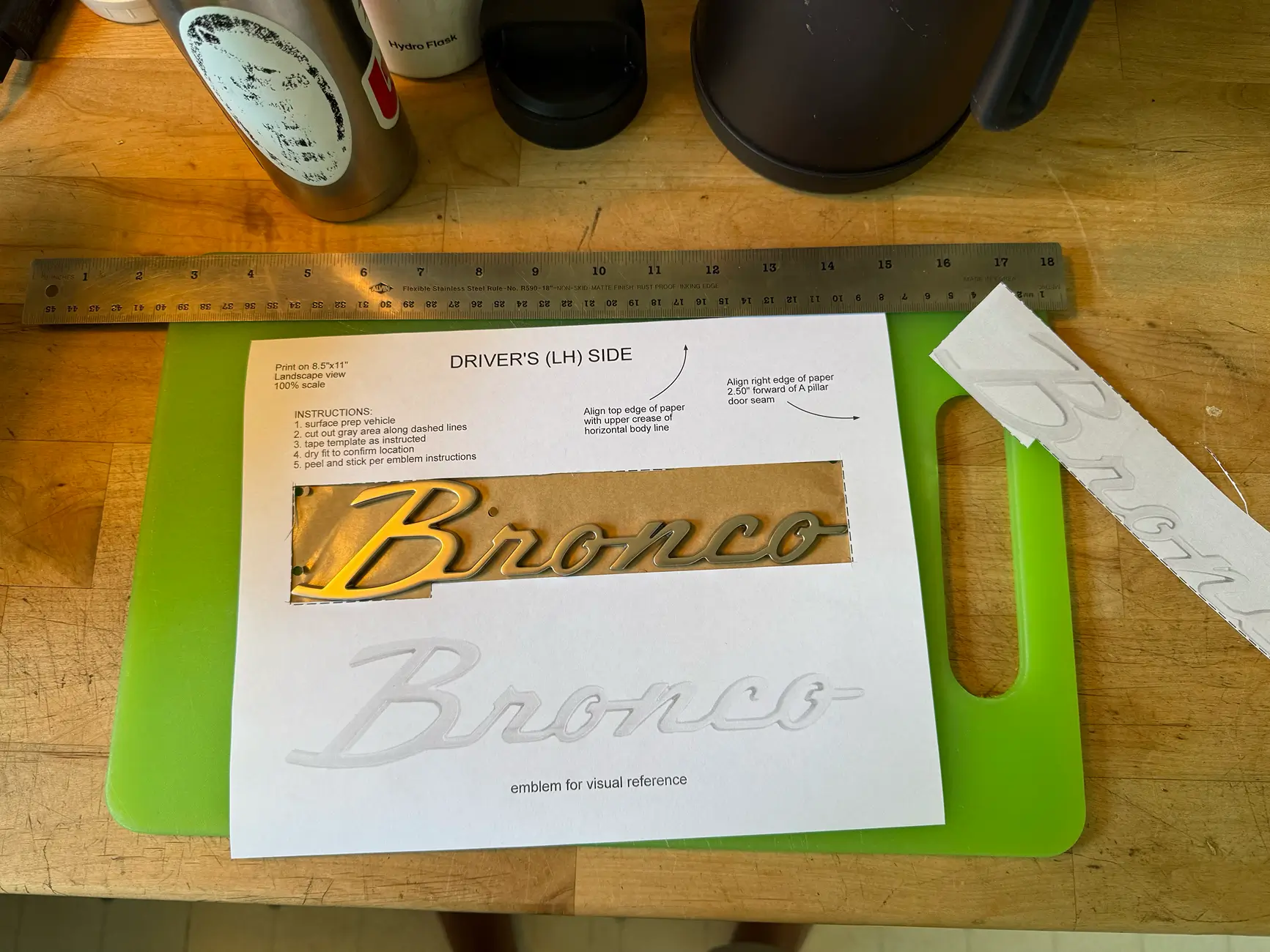 Making my own retro Bronco script emblem template | Bronco6G - 2021 ...