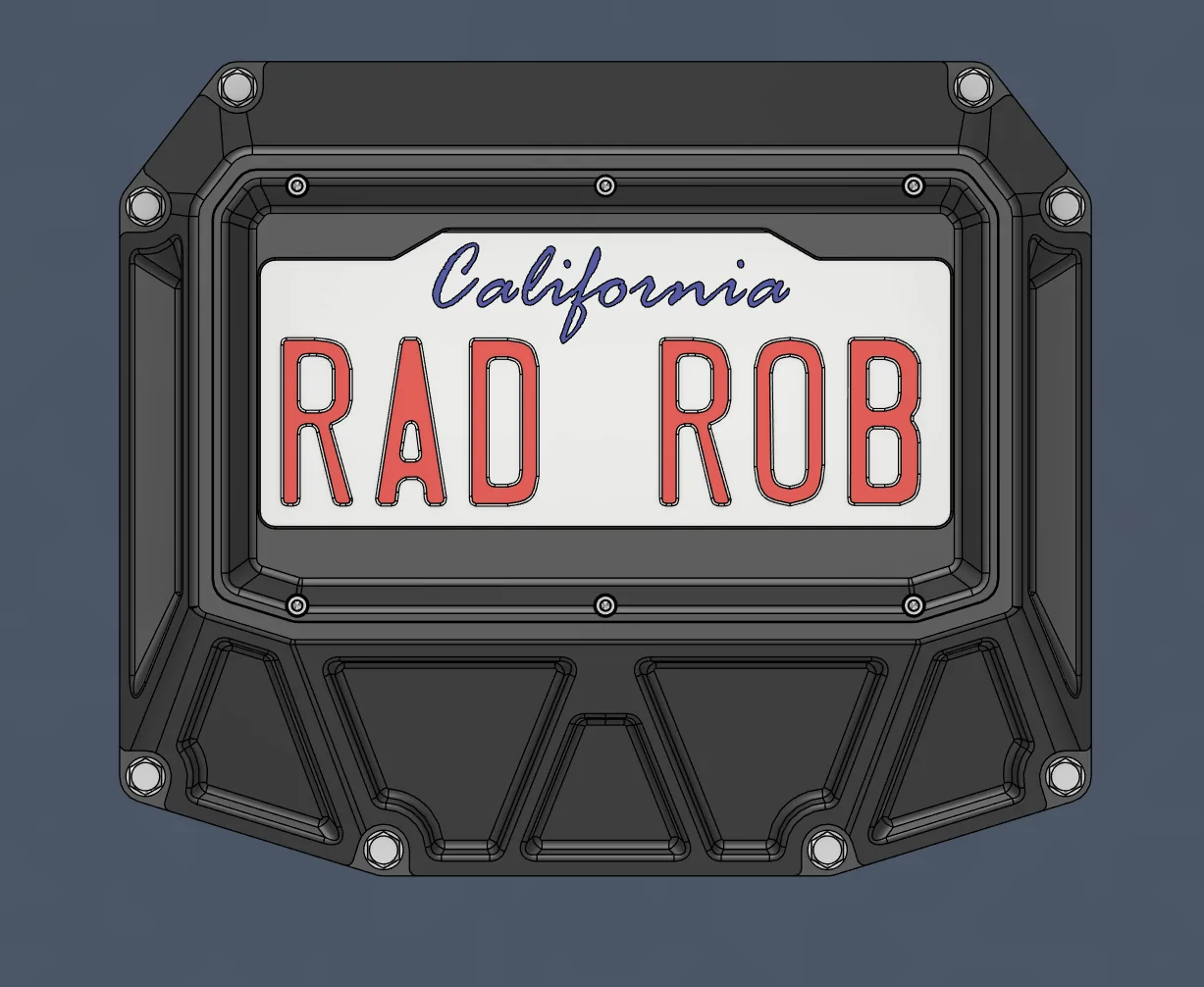 My wildly overkill License Plate Bracket/Spare Tire Delete Project ...