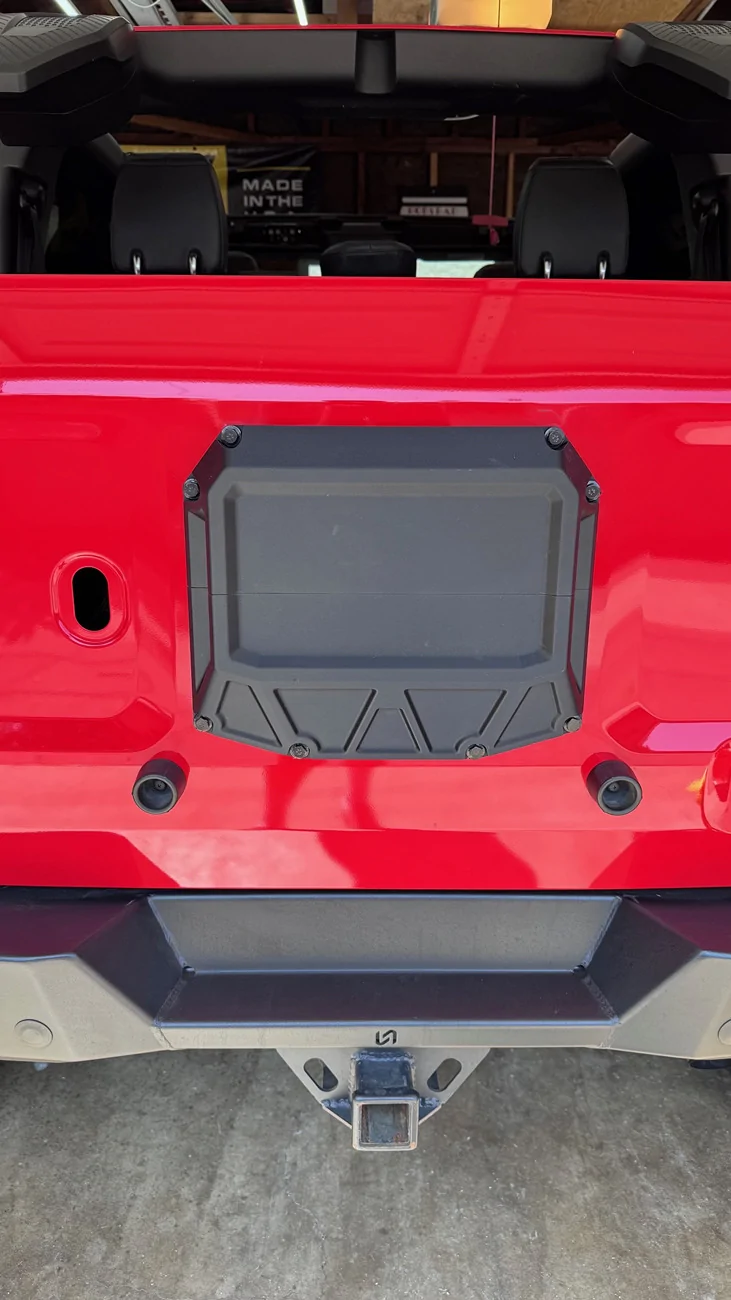 My wildly overkill License Plate Bracket/Spare Tire Delete Project ...