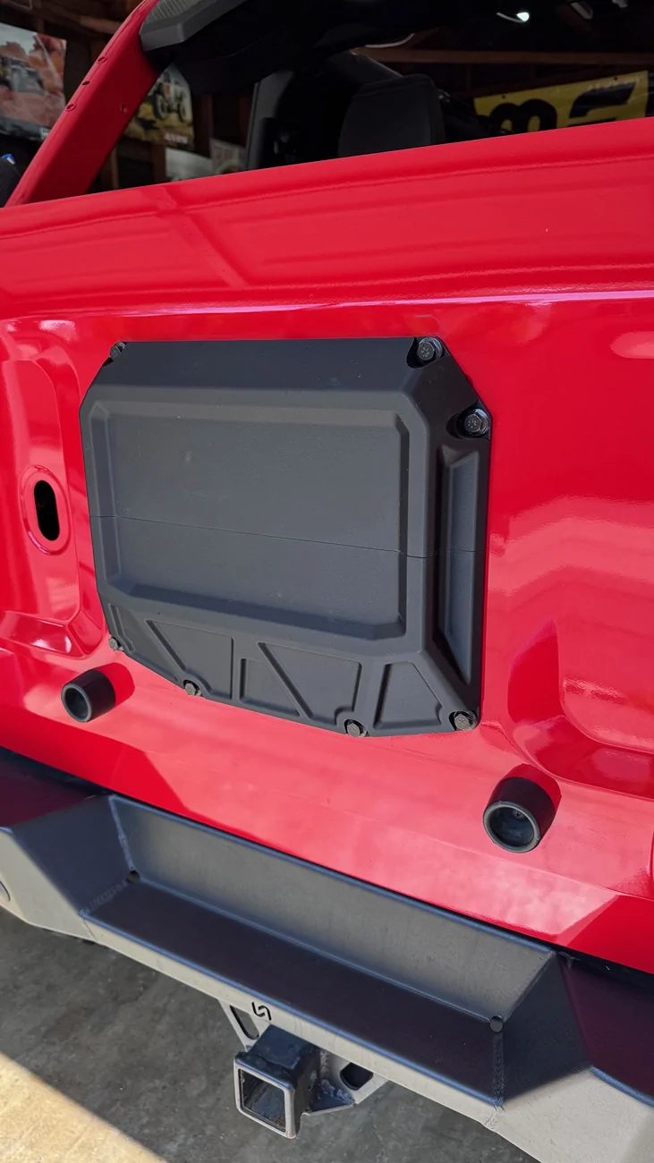 My wildly overkill License Plate Bracket/Spare Tire Delete Project ...