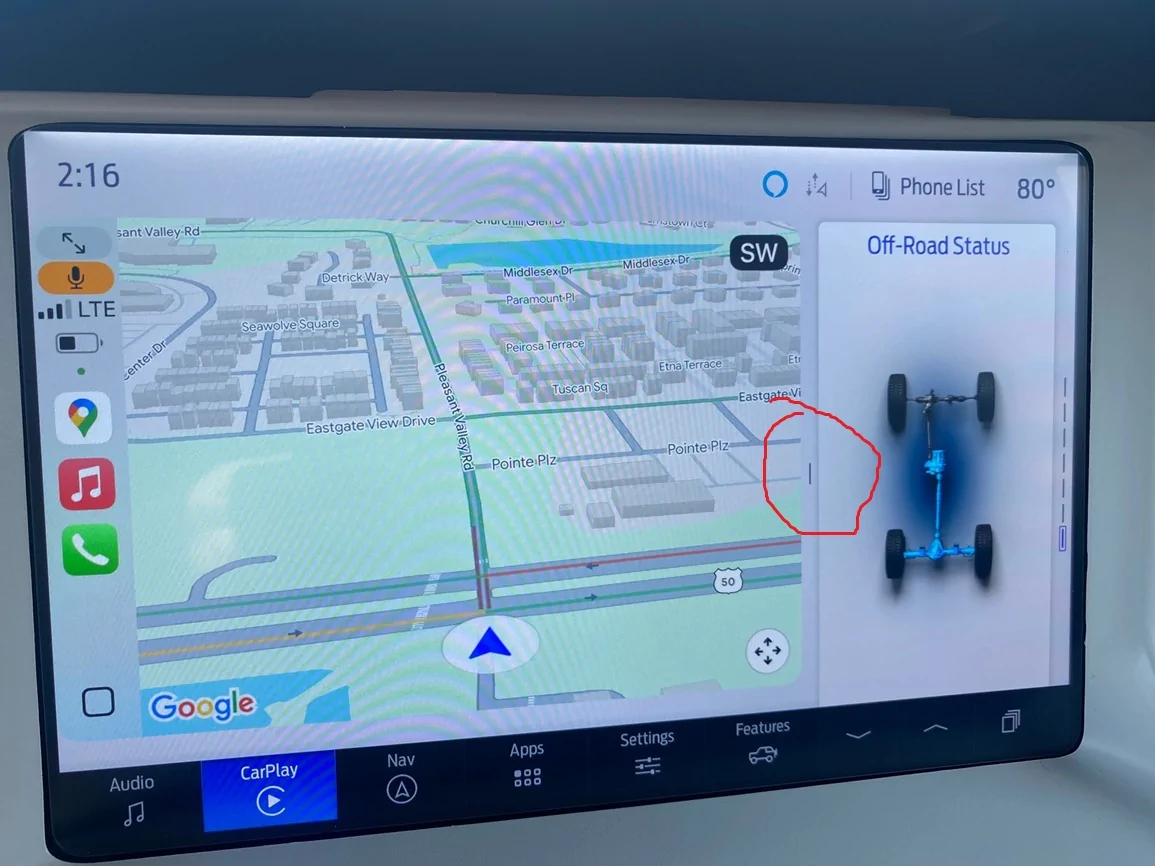 Unwanted split screen on 12 inch display. | Bronco6G - 2021+ Ford ...