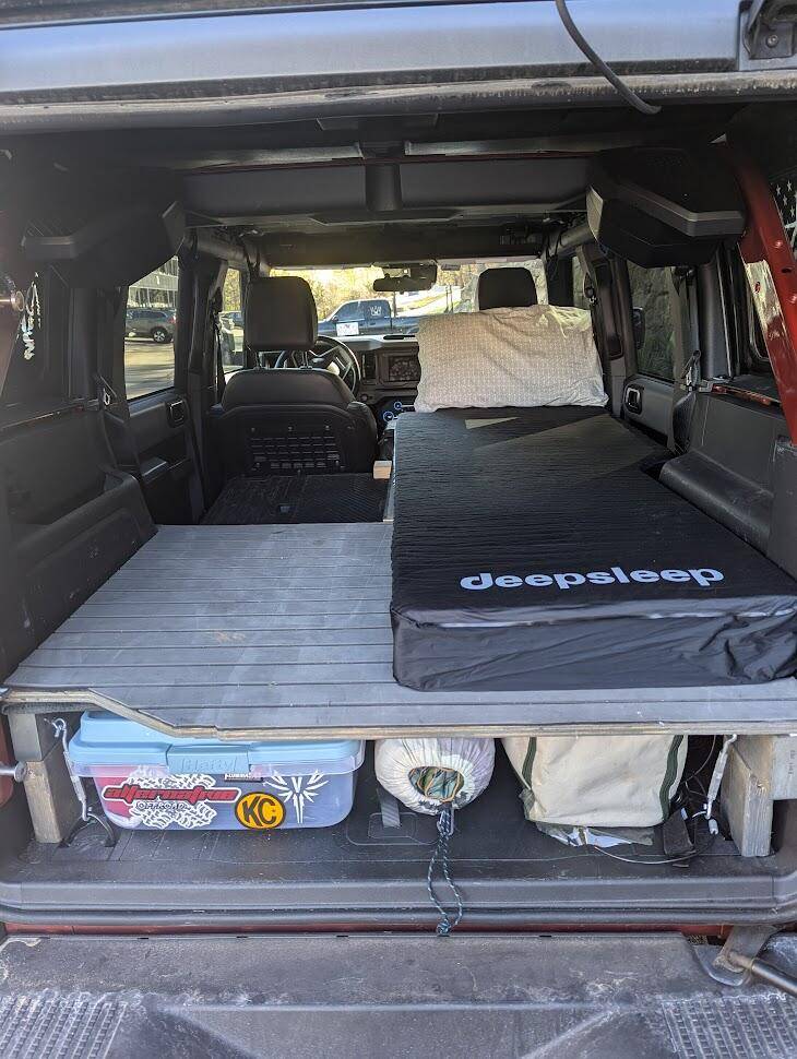 What are people using to fill the gap between the front seats and rear ...