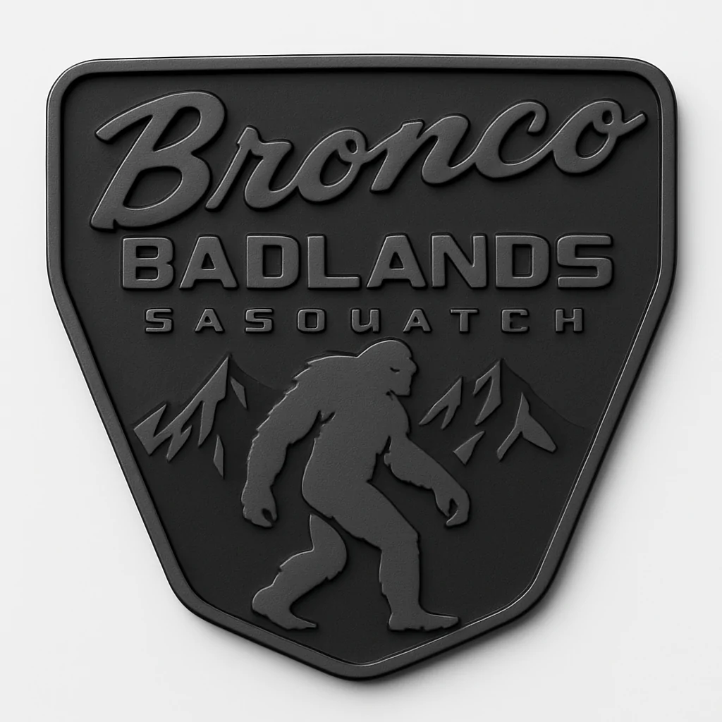New Guy here. Wanting to design a bronco script fender badge with the ...