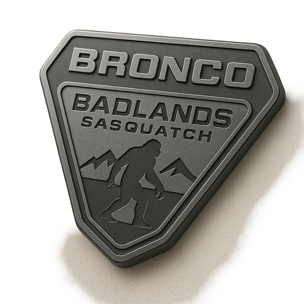 New Guy here. Wanting to design a bronco script fender badge with the ...