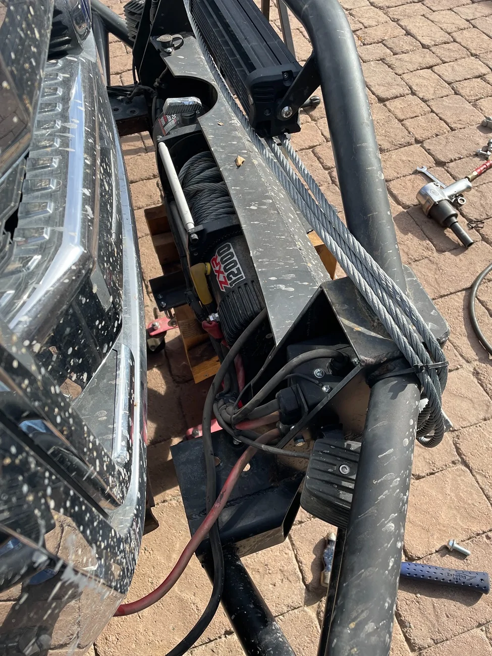 DIY winch mount bumper custom fabricated | Bronco6G - 2021+ Ford Bronco ...