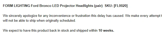 Form Headlights falling apart after 2 years... | Bronco6G - 2021+ Ford ...