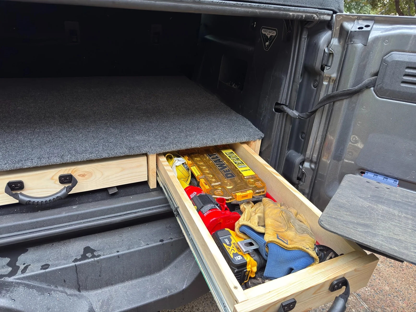 4 Door Trunk Cargo Area Storage Drawers Platform - DIY Project ...