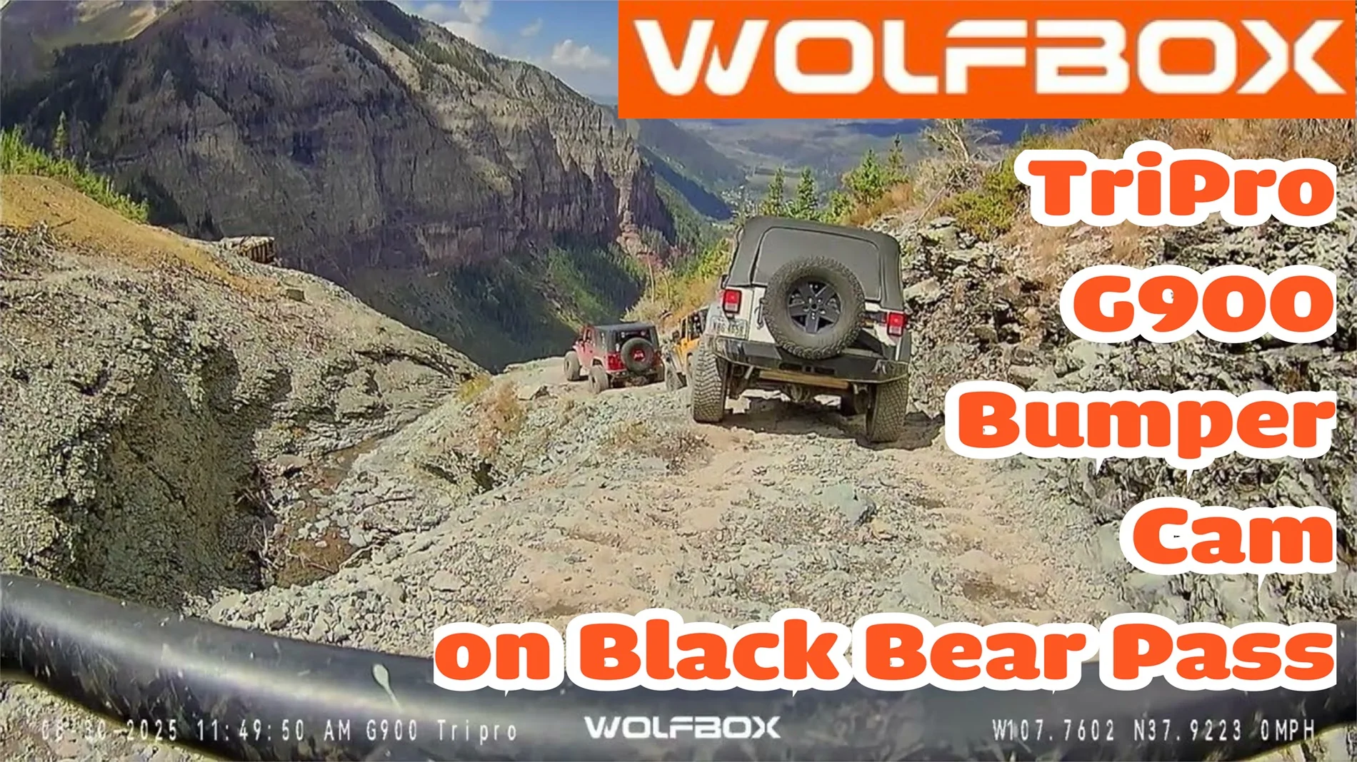 Wolfbox TriPro w/bumper cam on Black Bear Pass | Bronco6G - 2021+ Ford ...