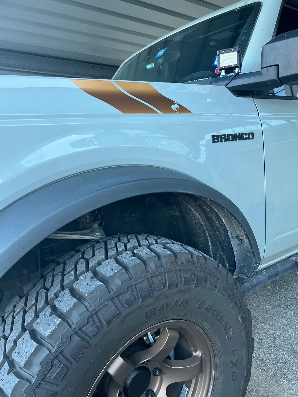 Black 1” block style Bronco letters for the fender | Bronco6G - 2021 ...