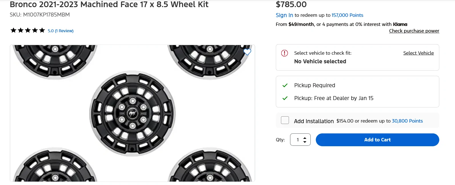 Heads up! New lower price for Ford Performance wheels | Bronco6G - 2021 ...