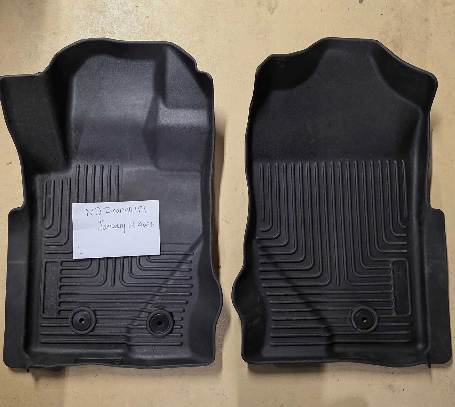 New Jersey - Huskey Floor liners for sale - $175.00 | Bronco6G - 2021 ...