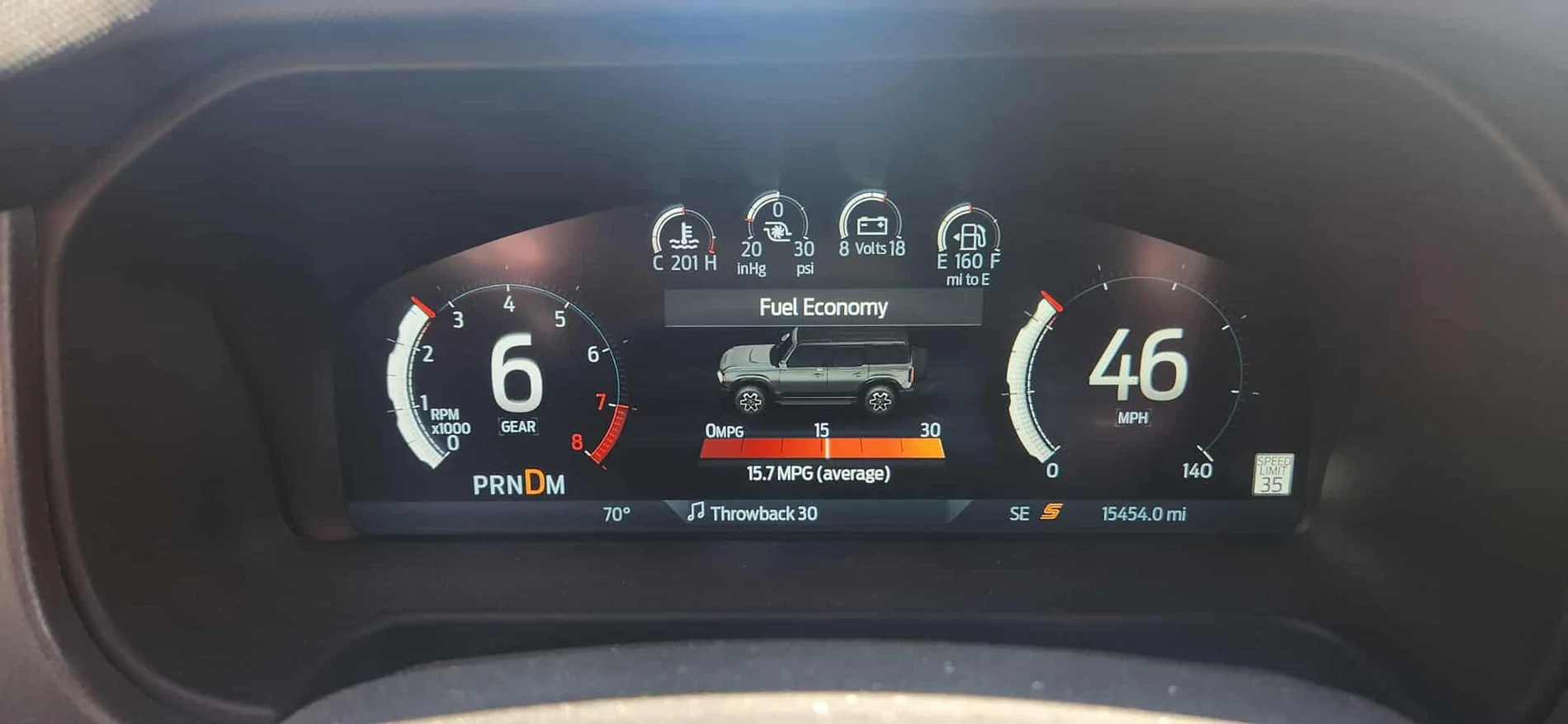 North Carolina - OEM Ford Bronco Digital Gauge Cluster (Chinese Version ...