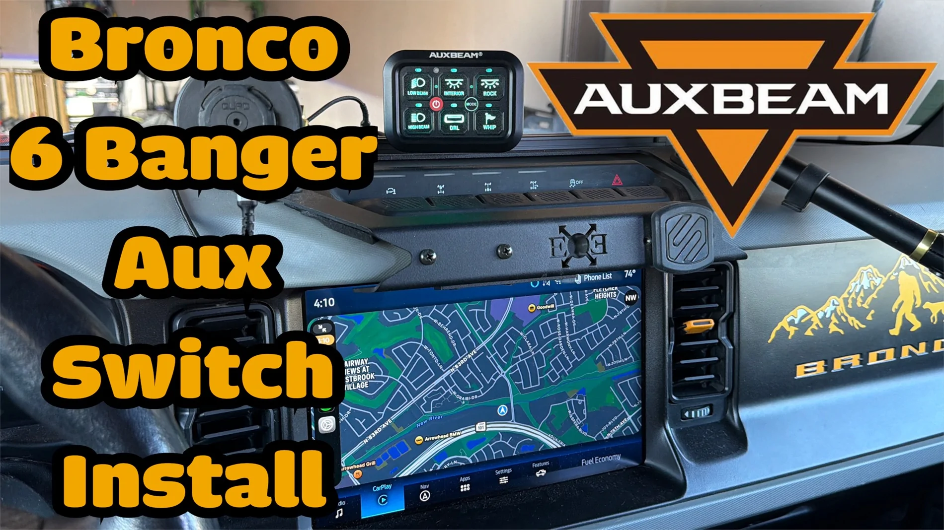 How I mounted my Auxbeam switch Panel | Bronco6G - 2021+ Ford Bronco ...