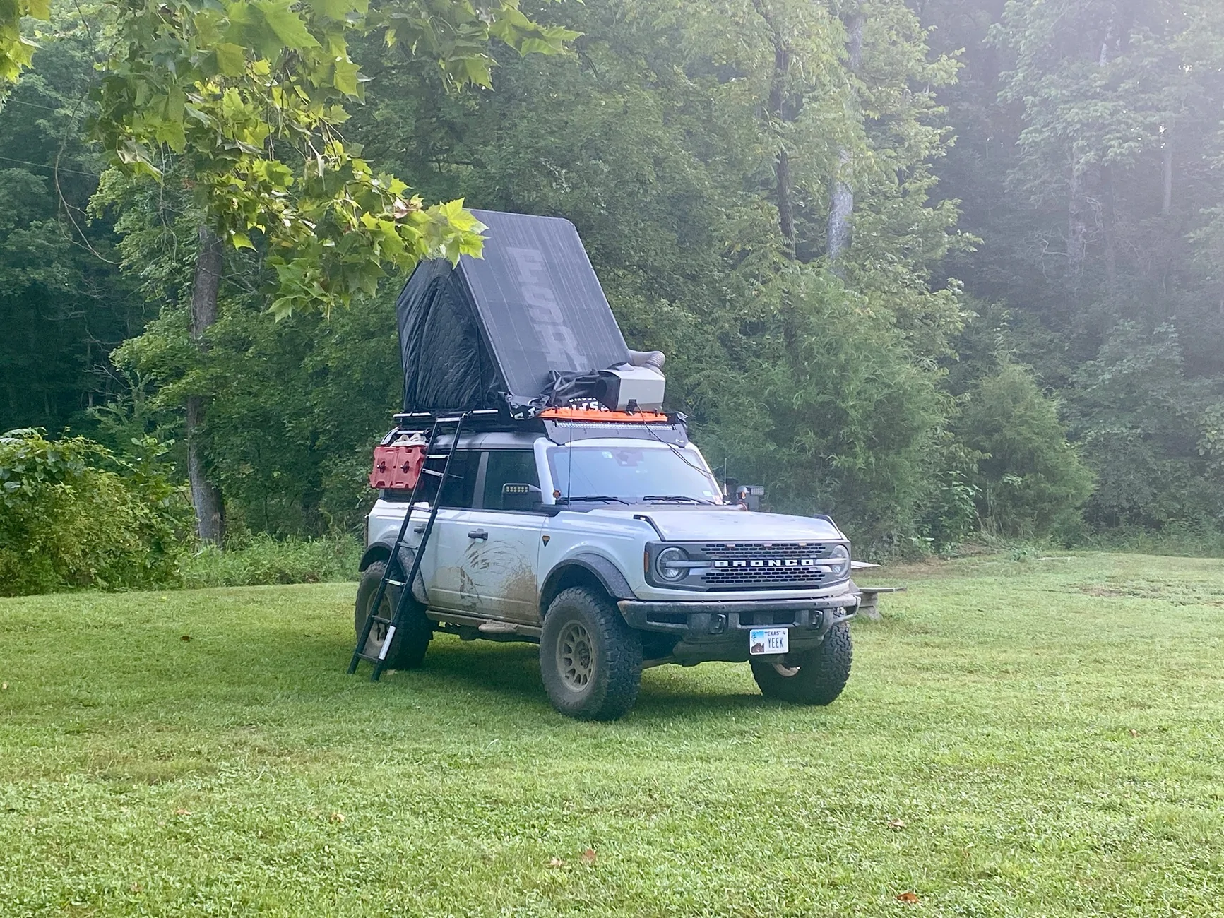 Mounting maxtrax recovery boards on 4door bronco badlands hardtop ...