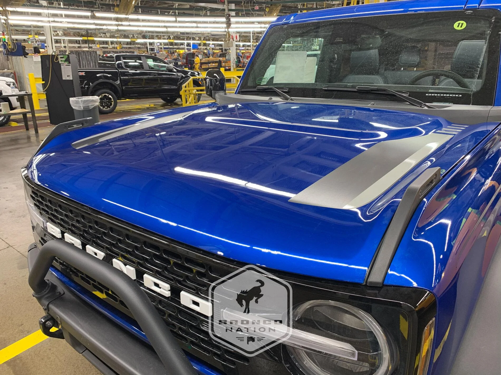 2 door fastback top DOES fold back! Lightning Blue First Edition Bronco ...